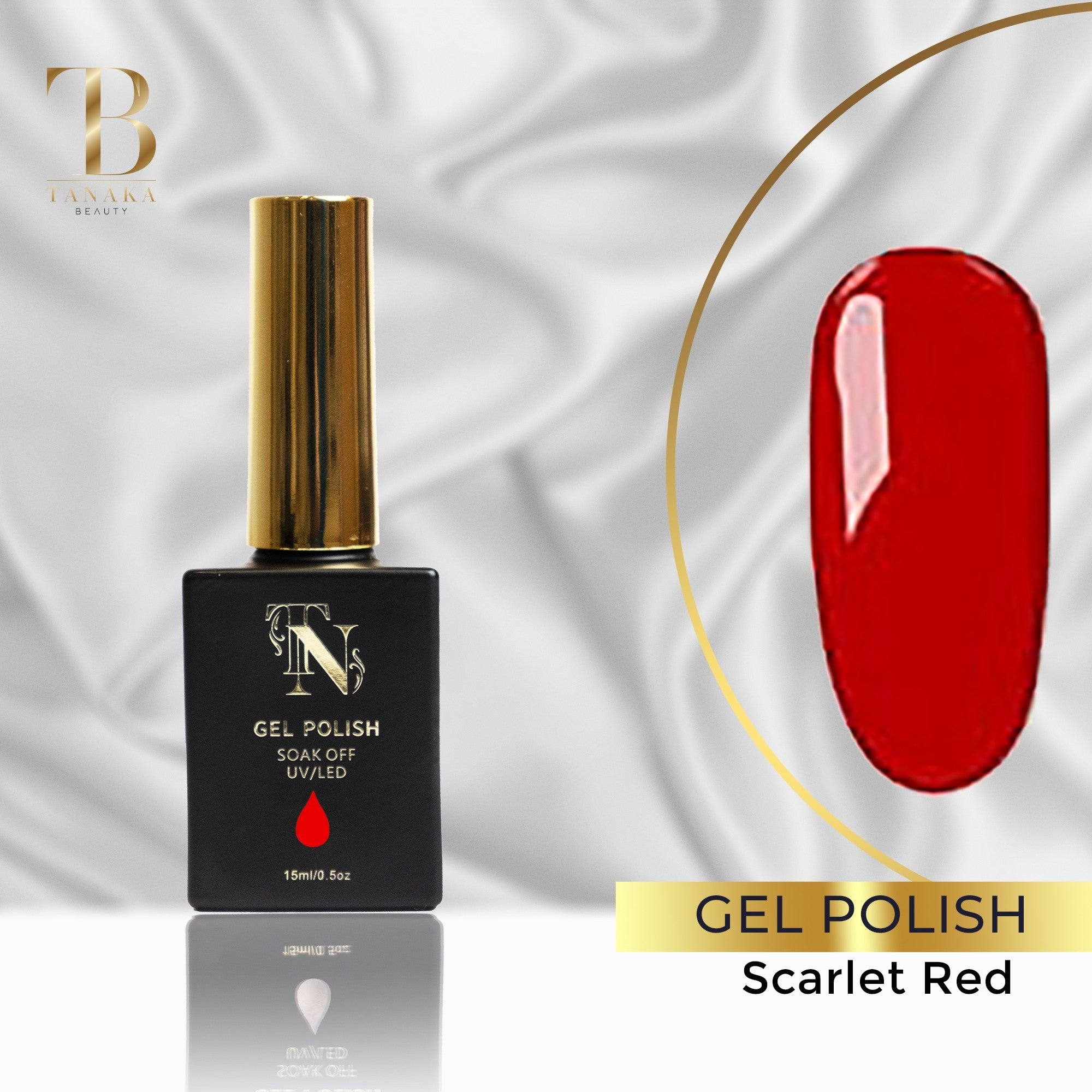Nail Gel Polish (Scarlet Red) - by Tanaka Nails