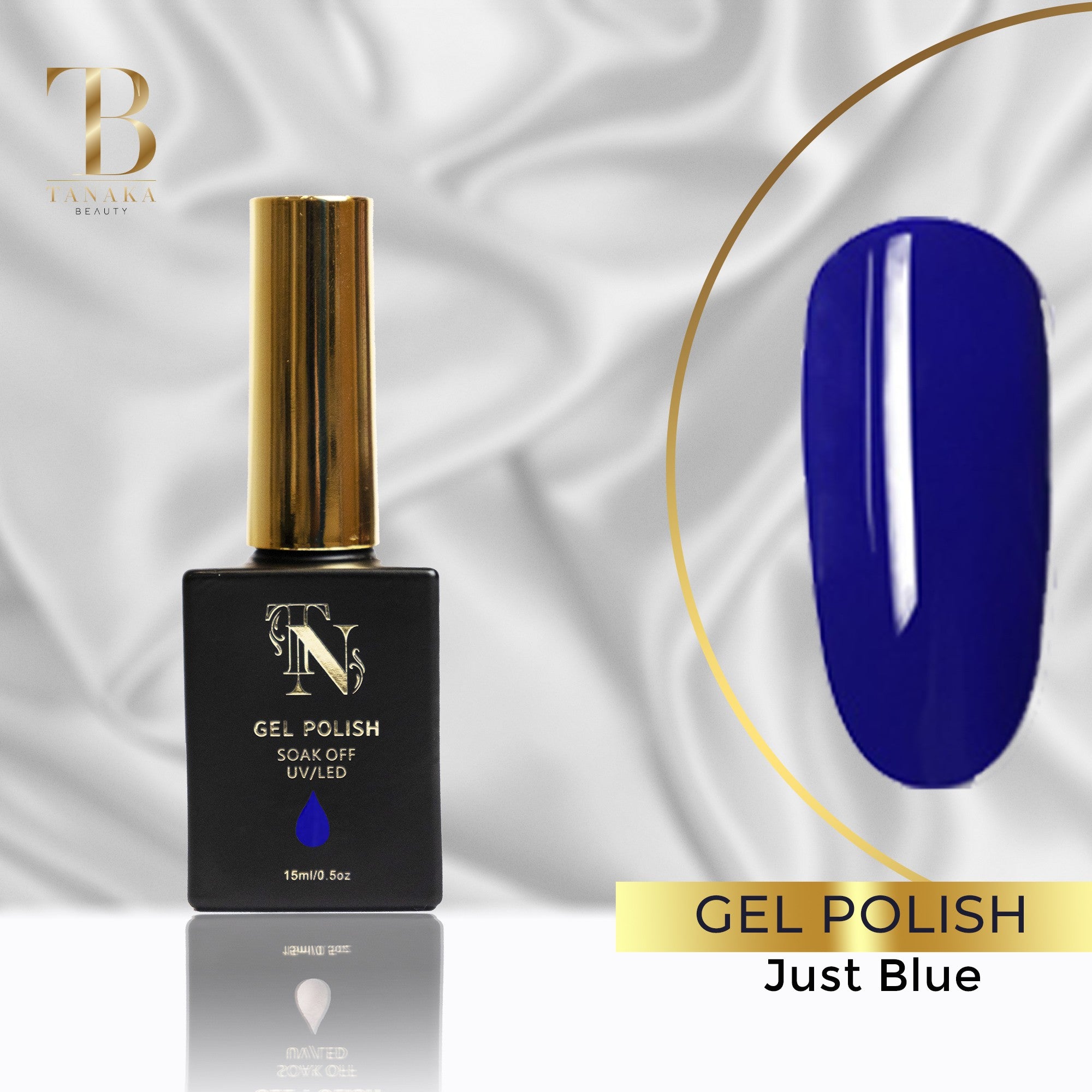 Nail Gel Polish (Colour Just Blue) - by Tanaka Nails