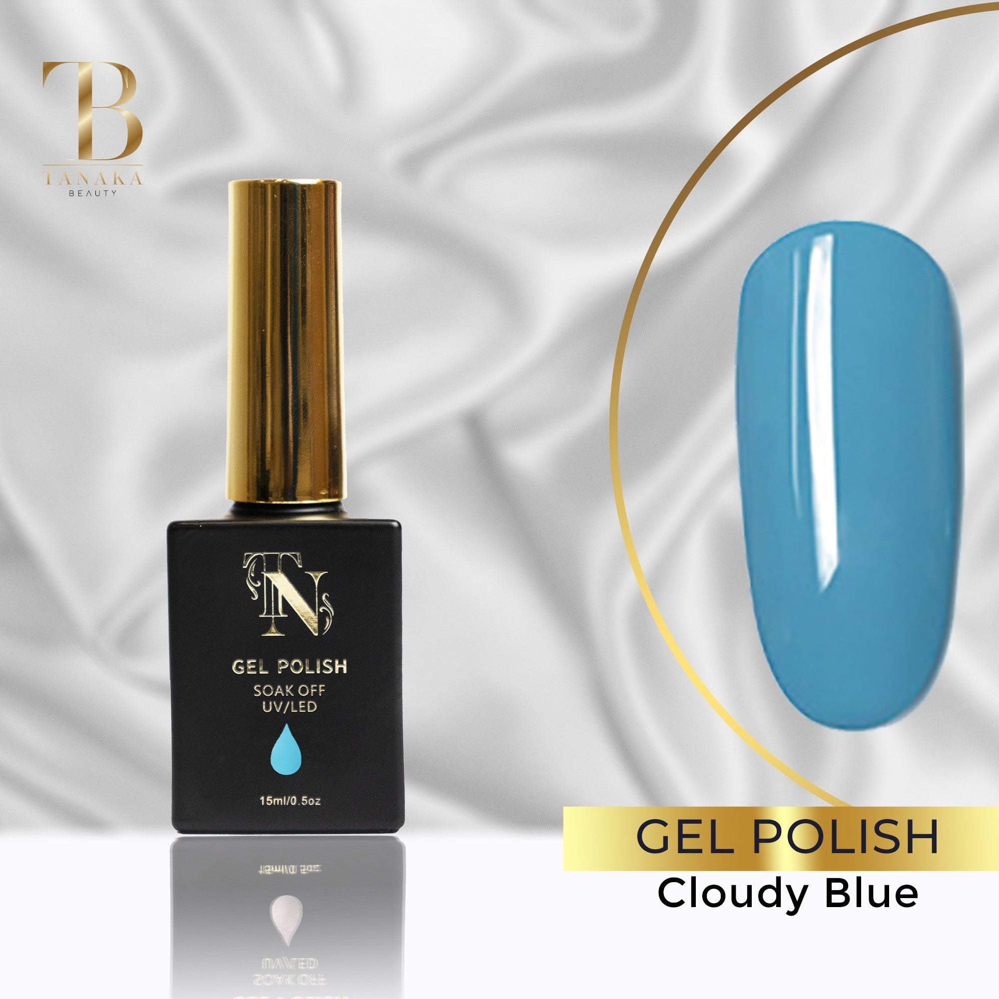 Nail Gel Polish (Cloudy Blue) - by Tanaka Nails