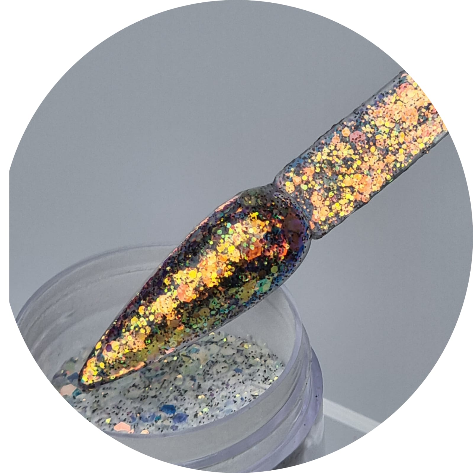 Nails Supplies - Acrylic Glitter Powders Flaming Colour 30G