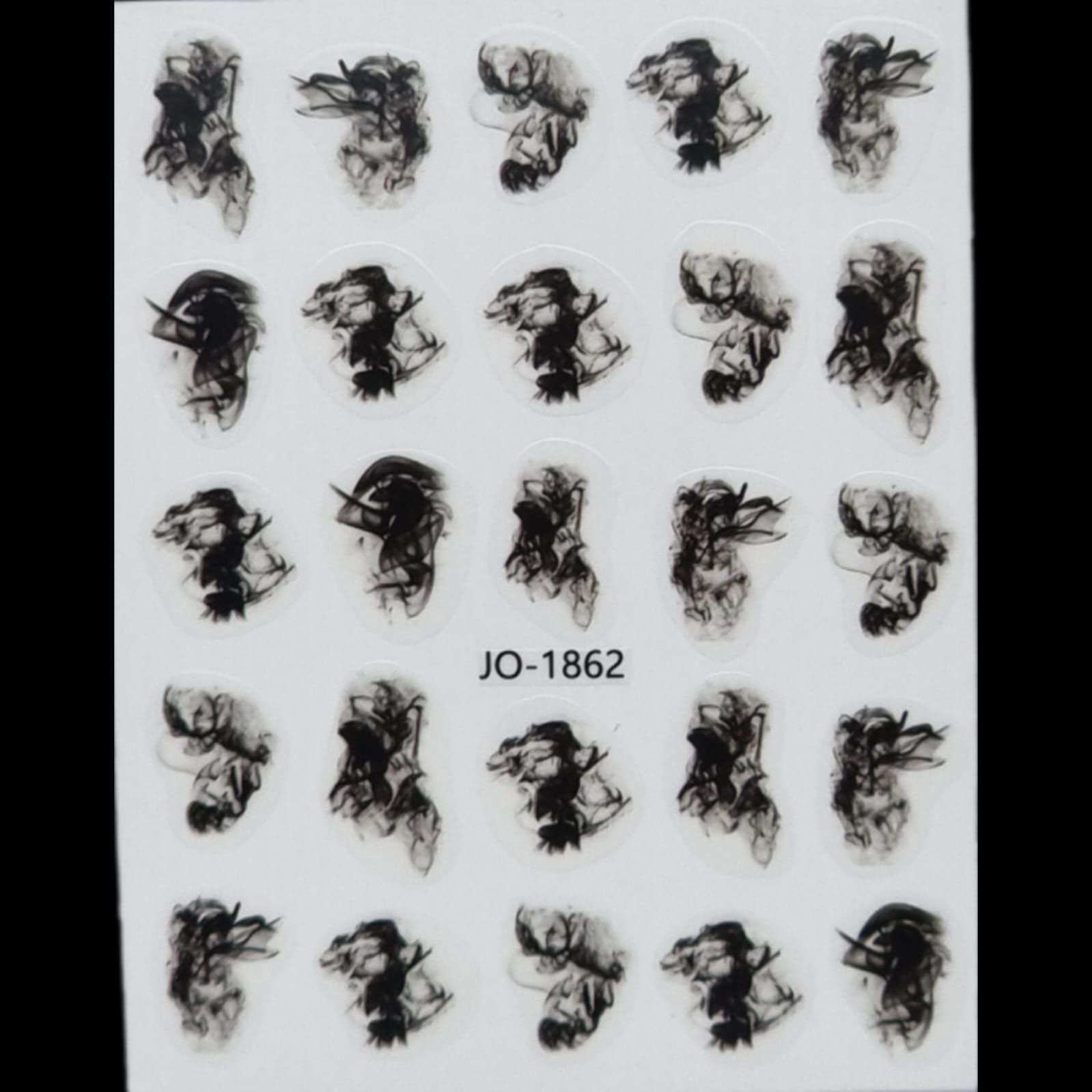 Nail Art Stickers - Black Shapes - Jo1862 | Nail Accessories